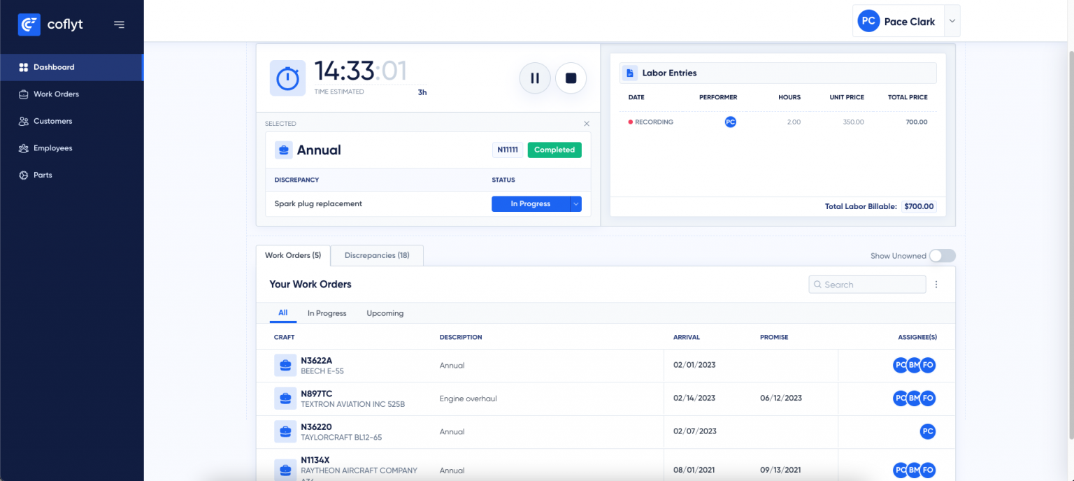 MRO Shop Software - Coflyt