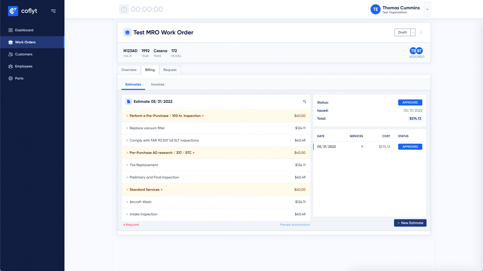 MRO Shop Software - Coflyt